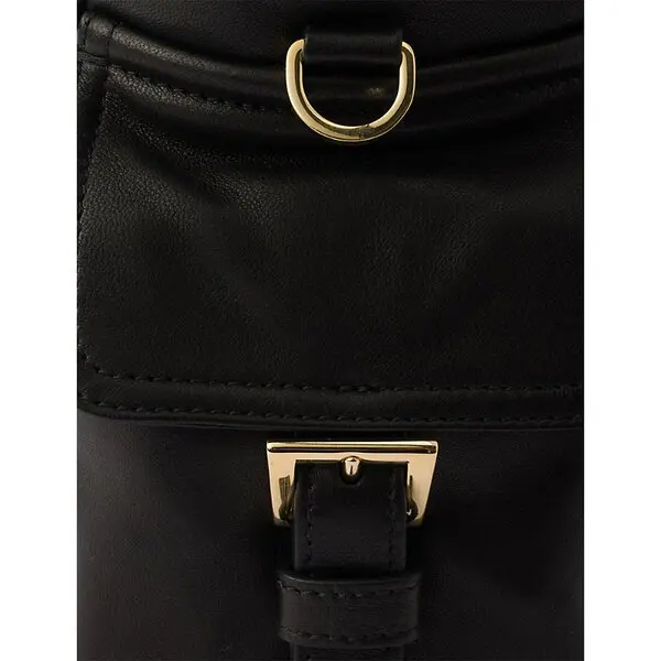 Prada Medium Leather Tote Bag - Black
