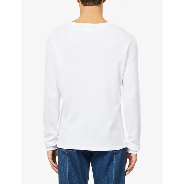 AUSTIN POST Thermal Crewneck Cotton Top