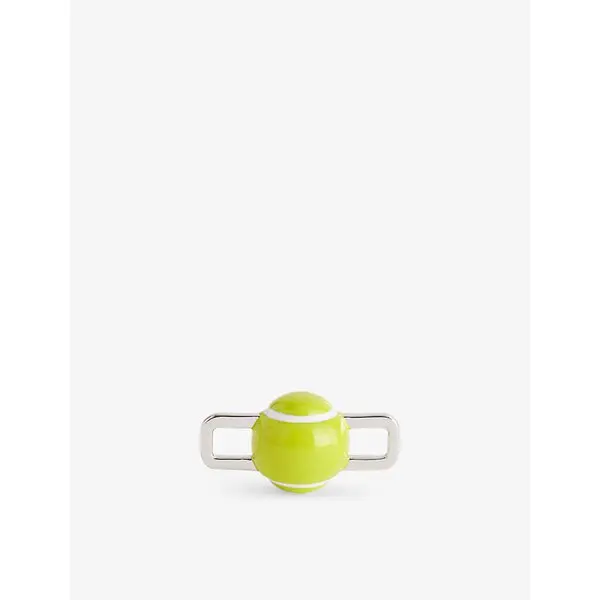 POUBEL Tennis Ball Sterling Silver Charm - Yellow