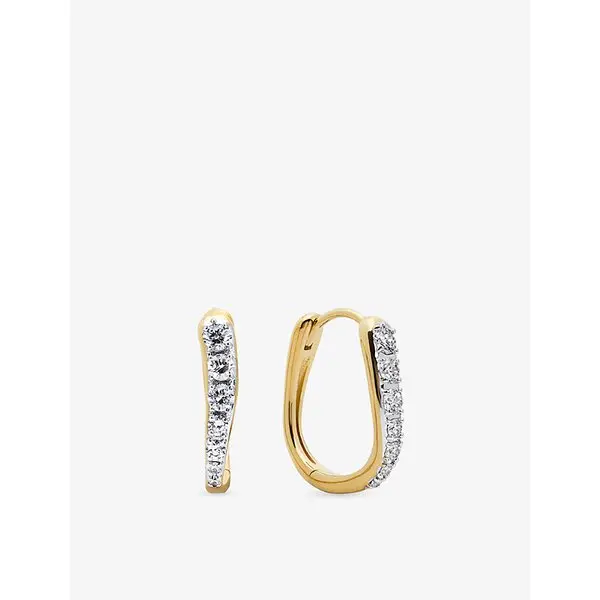 Monica Vinader Riva Small Lab-grown Diamond Hoop Earrings - Gold