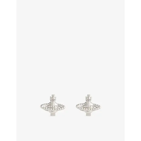 VIVIENNE WESTWOOD Farah -plated Brass Earrings - Platinum