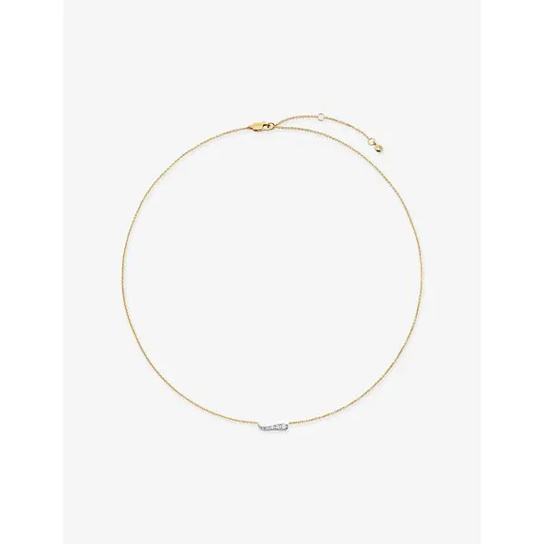 Monica Vinader Riva Lab-grown Diamond Pendant Necklace - Gold