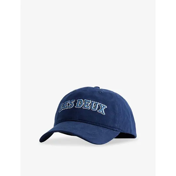 LES DEUX Logo-embroidered Baseball Cap - Dark Navy