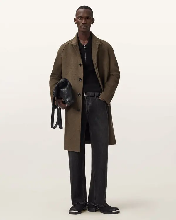 ALLSAINTS Trent Wool Tailored Overcoat