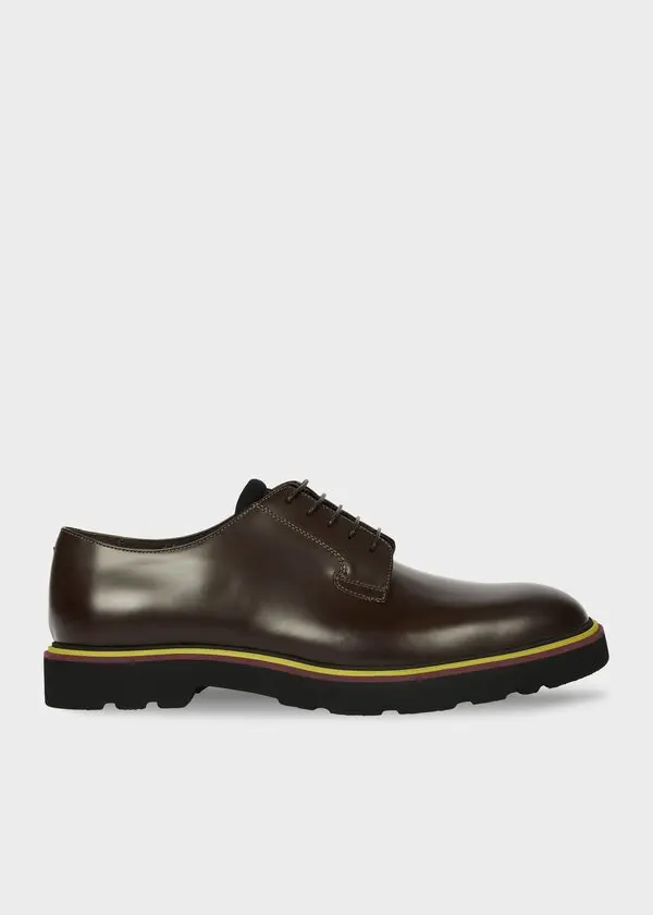 Paul Smith Leather 'ras' Derby Shoes - Brown