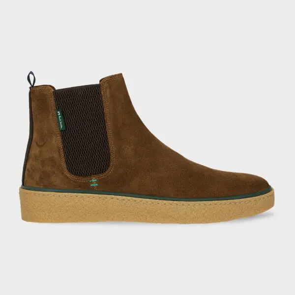 Paul Smith Suede Chelsea Boots - Brown