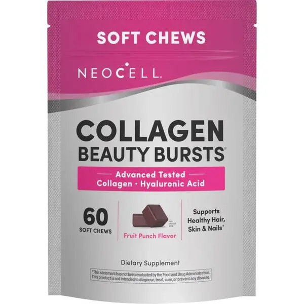 NEOCELL Collagen Peptides Grass Fed Beauty Bursts 60 Soft Chews - One-color