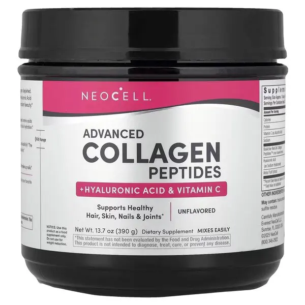NEOCELL Advanced Collagen Peptides Grass Fed Plus Powder - One-color