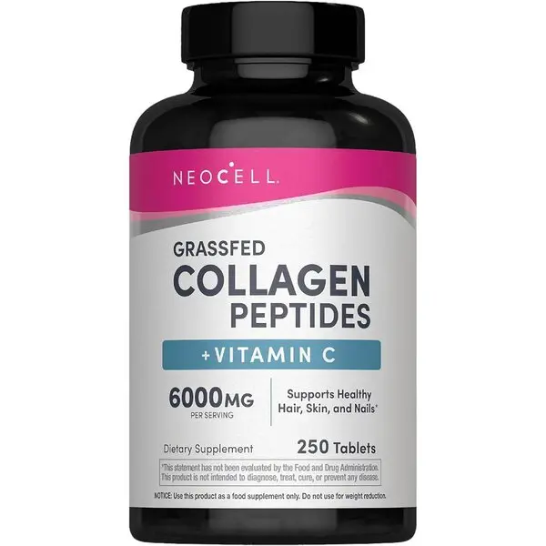 NEOCELL Collagen Peptides Grass Fed + Vitamin C 250 Tablets - One-color