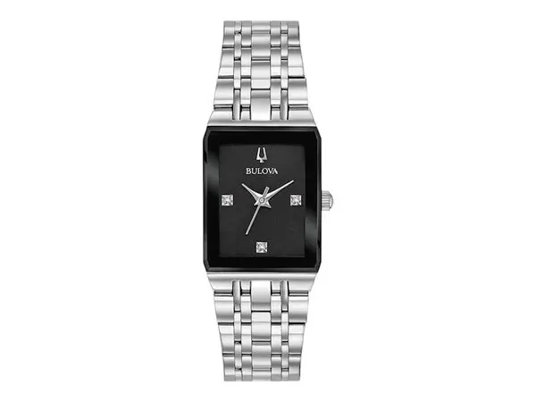 Bulova Quadra Diamond 96p202 - Stainless Steel