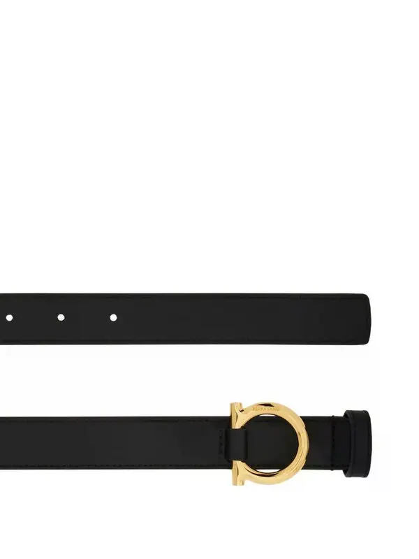 FERRAGAMO Gancini Belt - Black