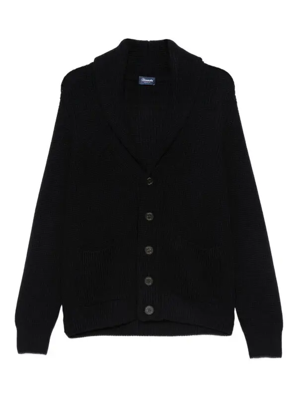 DRUMOHR Merino Wool Cardigan - Black
