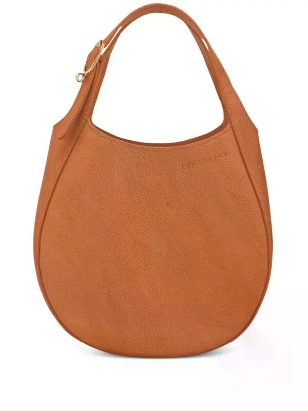 Longchamp Le Foulonné S Grained-leather Tote Bag - Orange