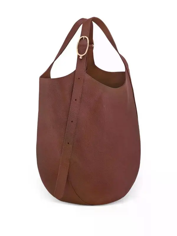Longchamp Le Foulonné Xl Grained-leather Tote Bag - Brown