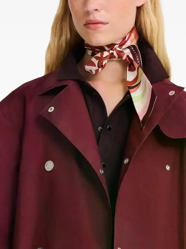 Longchamp Patterned Scarf - Red