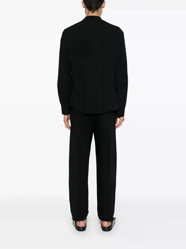 Giorgio Armani Wool Zip-up Jacket And Trousers Set