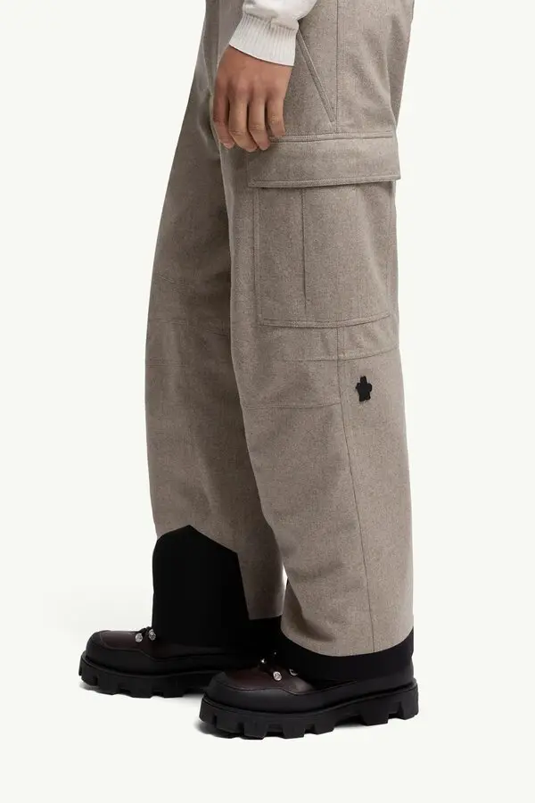 Moncler Padded Technical Wool Ski Pants