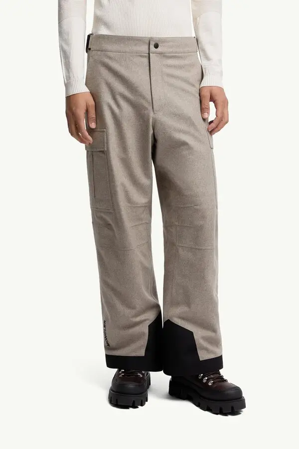 Moncler Padded Technical Wool Ski Pants