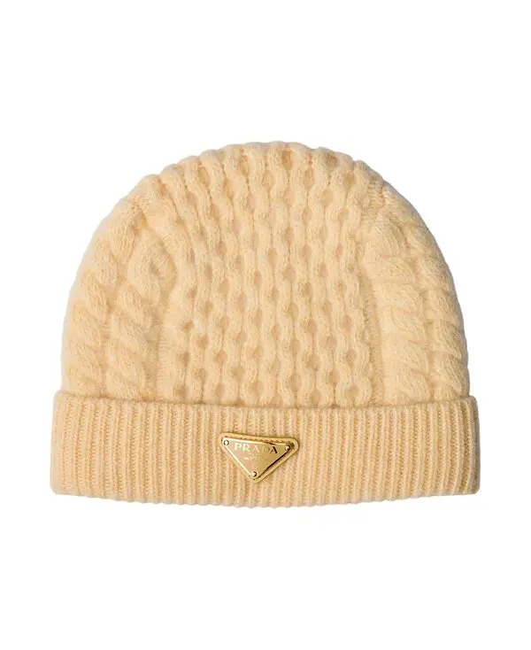 Prada Wool Beanie - Yellow