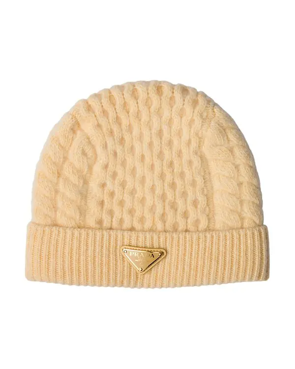 Prada Wool Beanie - Yellow