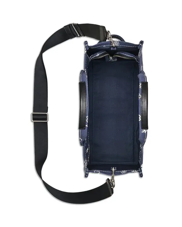 Marc Jacobs The Bandana Medium Canvas Tote - Navy Multi