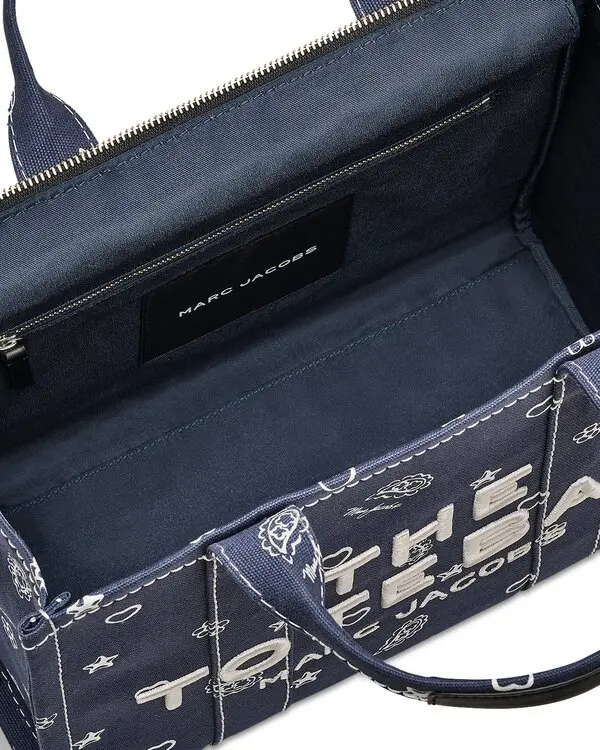 Marc Jacobs The Bandana Medium Canvas Tote - Navy Multi