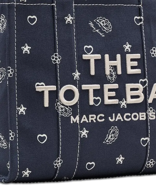 Marc Jacobs The Bandana Medium Canvas Tote - Navy Multi