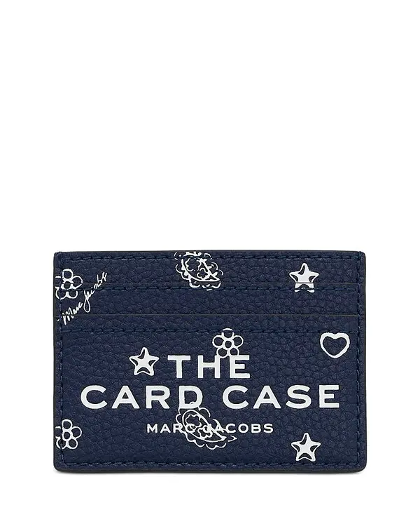 Marc Jacobs The Bandana Leather Card Case - Navy Multi