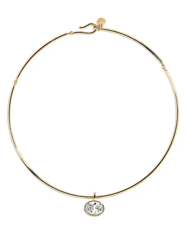Baublebar Lexi Crystal Solitaire Collar Necklace - Gold