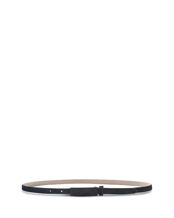 L'Agence Haven Calf Hair Belt - Black