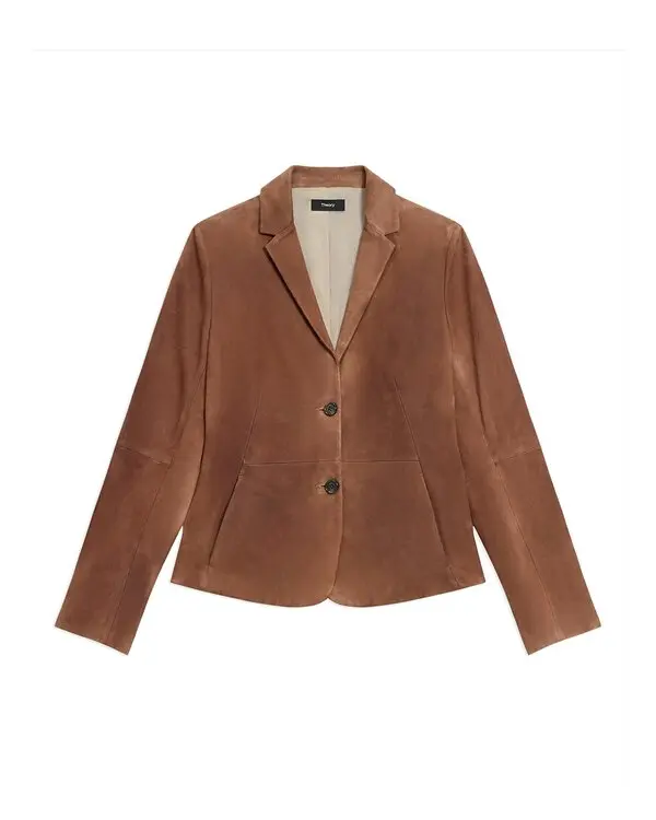 Theory Shaped Suede Blazer