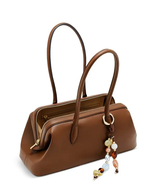 Cult Gaia Raia Leather Satchel