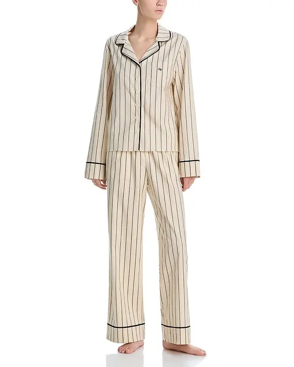 REFORMATION Coco Pajama Set - Almond Stripe