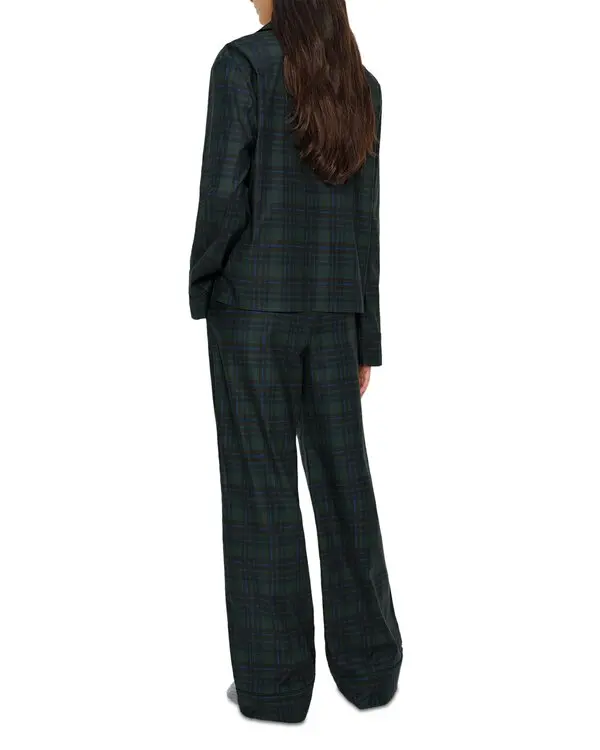 REFORMATION Coco Pajama Set - Forest Plaid
