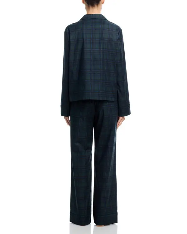 REFORMATION Coco Pajama Set - Forest Plaid