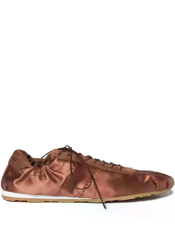 Miu Miu Plume Lace-up Sneakers