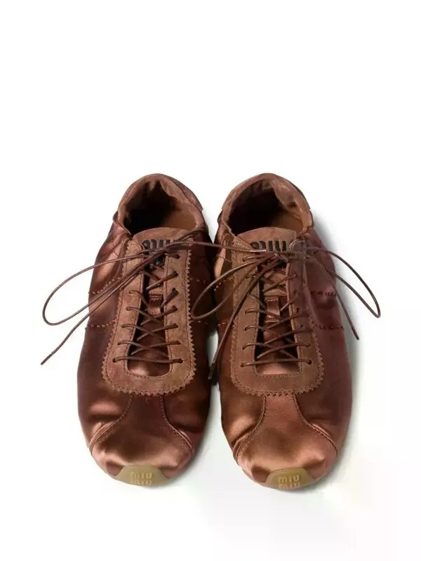 Miu Miu Plume Lace-up Sneakers