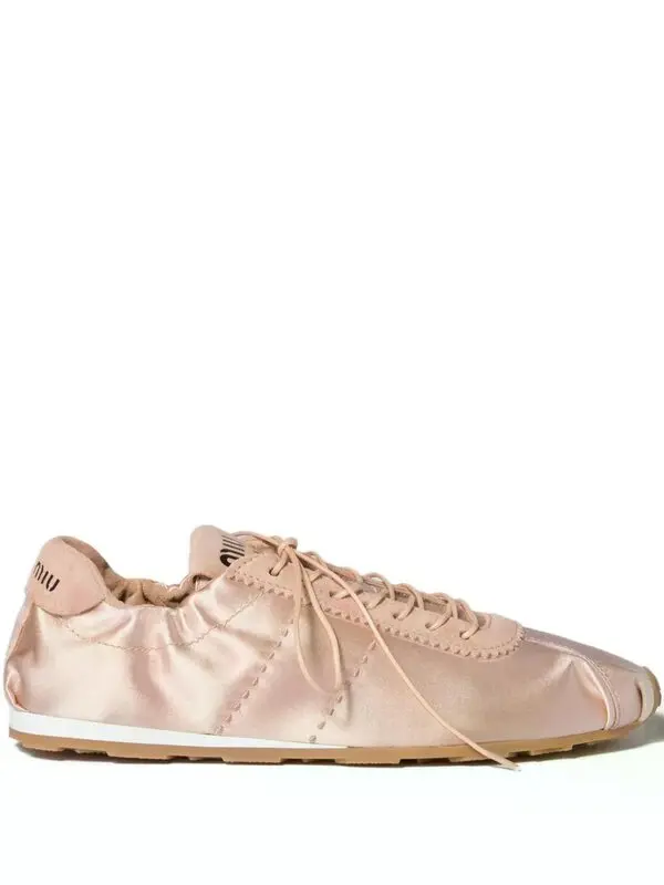 Miu Miu Plume Satin Sneakers