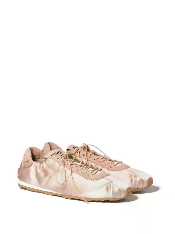 Miu Miu Plume Satin Sneakers
