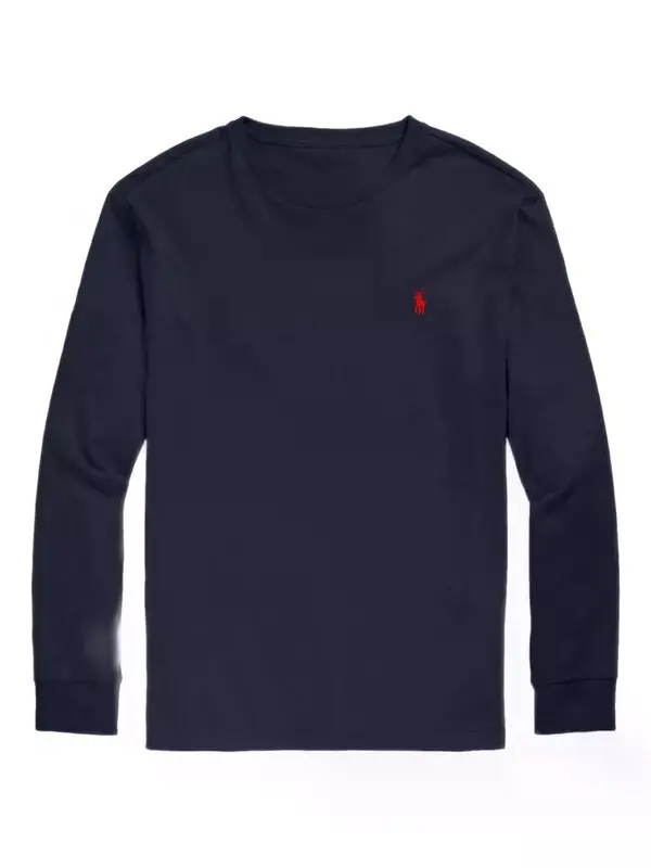 Ralph Lauren Embroidered Long-sleeve T-shirt - Blue