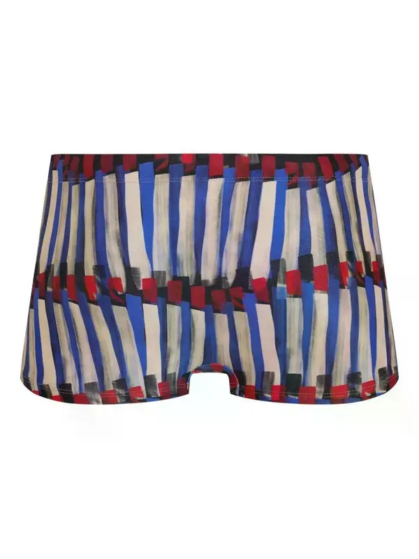LYGIA & NANNY Tijuca Striped Swimming Trunks - Neutrals
