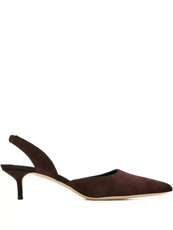 Staud 55mm Sebastian Slingback Pumps - Brown