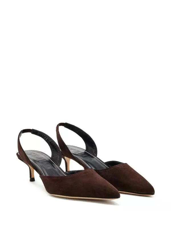 Staud 55mm Sebastian Slingback Pumps - Brown