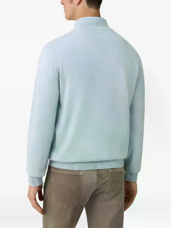 Boggi Milano Cashmere Blend Pullover - Blue