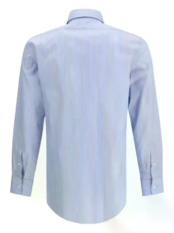 MAISON MARGIELA Striped Pocket Shirt - Blue