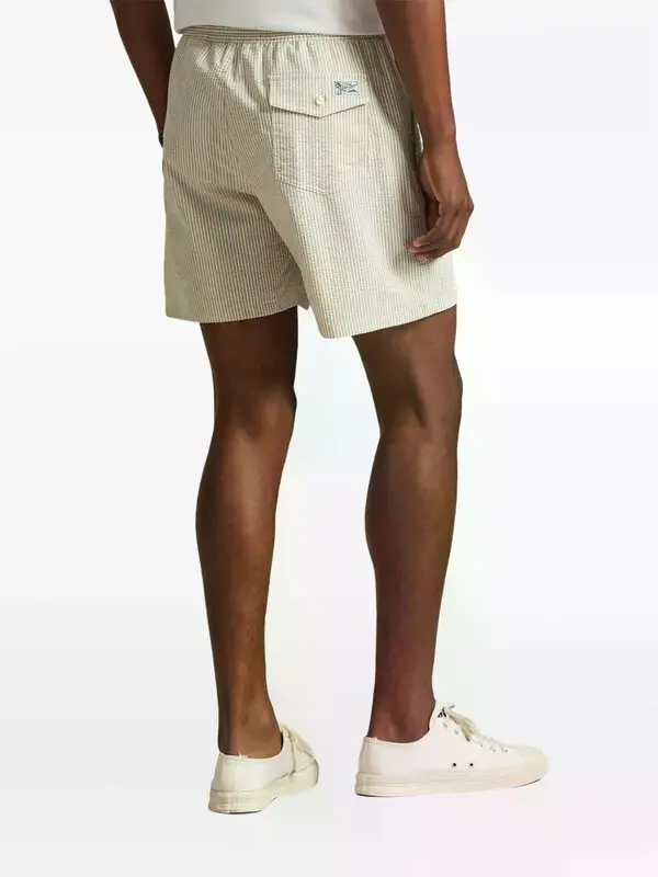 Polo Ralph Lauren Traveler Striped Swim Shorts - Neutrals