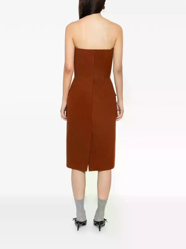 SHUSHU/TONG Bow Strapless Dress