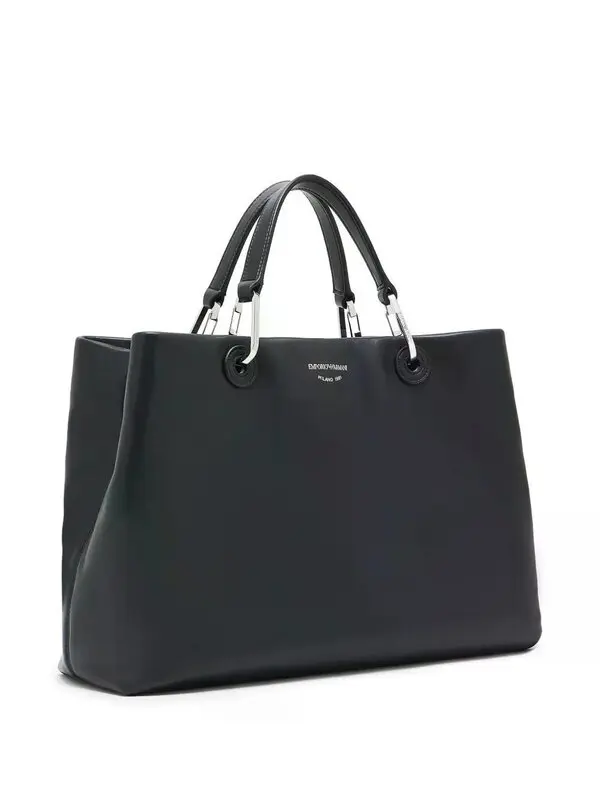 Emporio Armani Medium Top-handle Leather Tote Bag