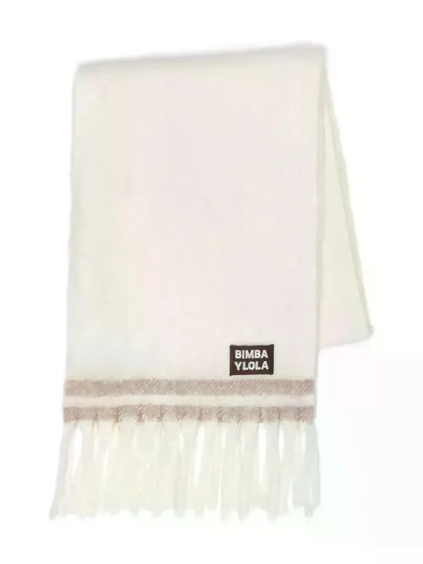 Bimba Y Lola Fringed Scarf - Neutrals