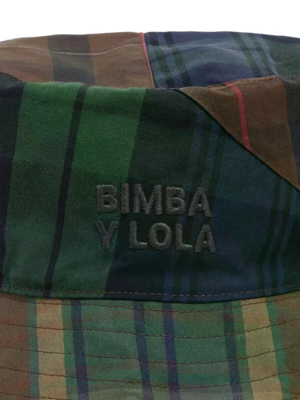 Bimba Y Lola Cotton Plaid Bucket Hat